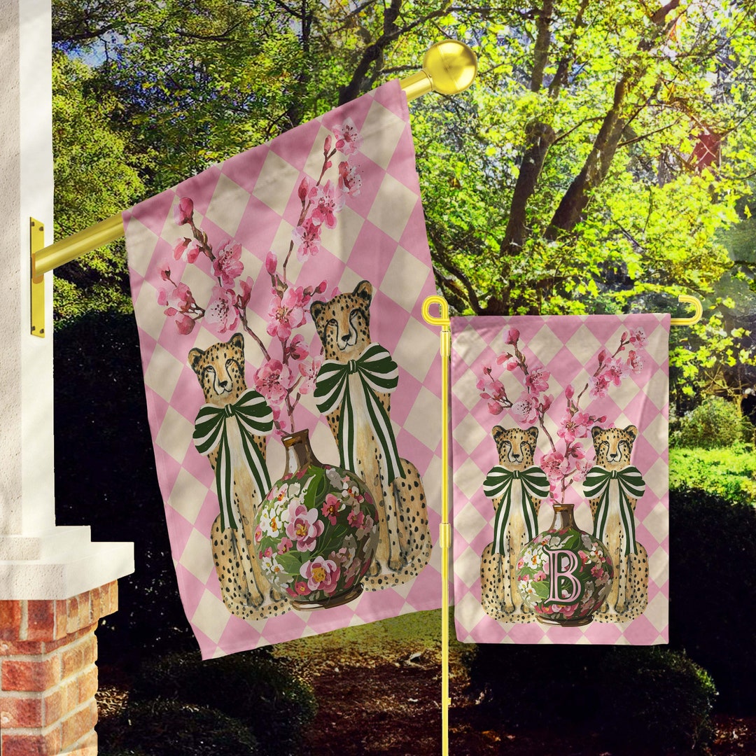 Personalized Flag, Monogram Garden Flags, Custom House Flag, Modern ...