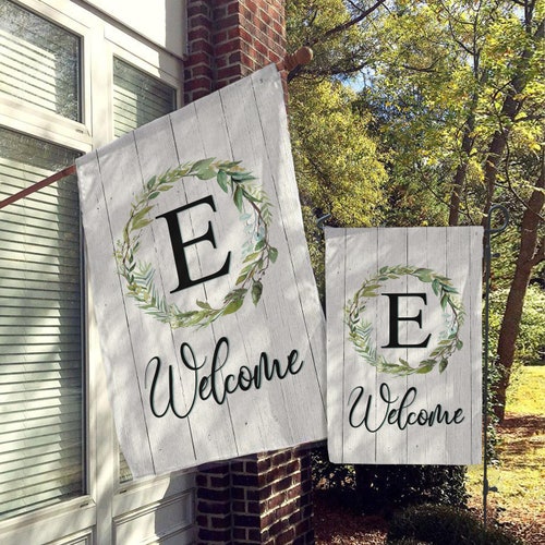 Personalized Garden Flag Monogram House Flag Farmhouse | Etsy