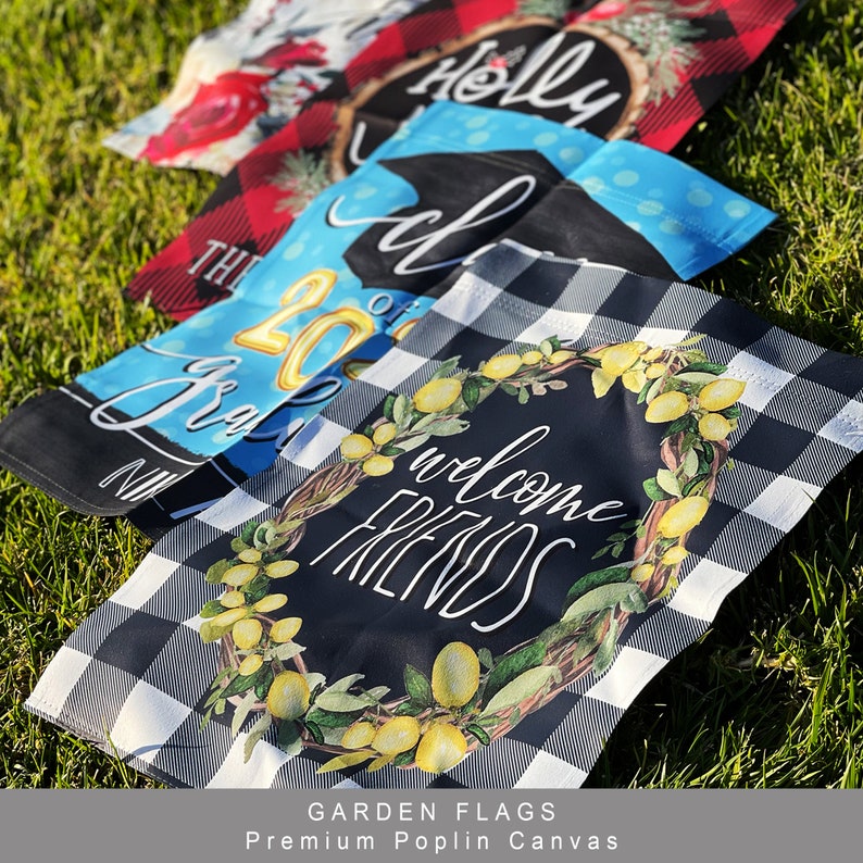 Personalized Flag Monogram Garden Flags Custom House Flag | Etsy