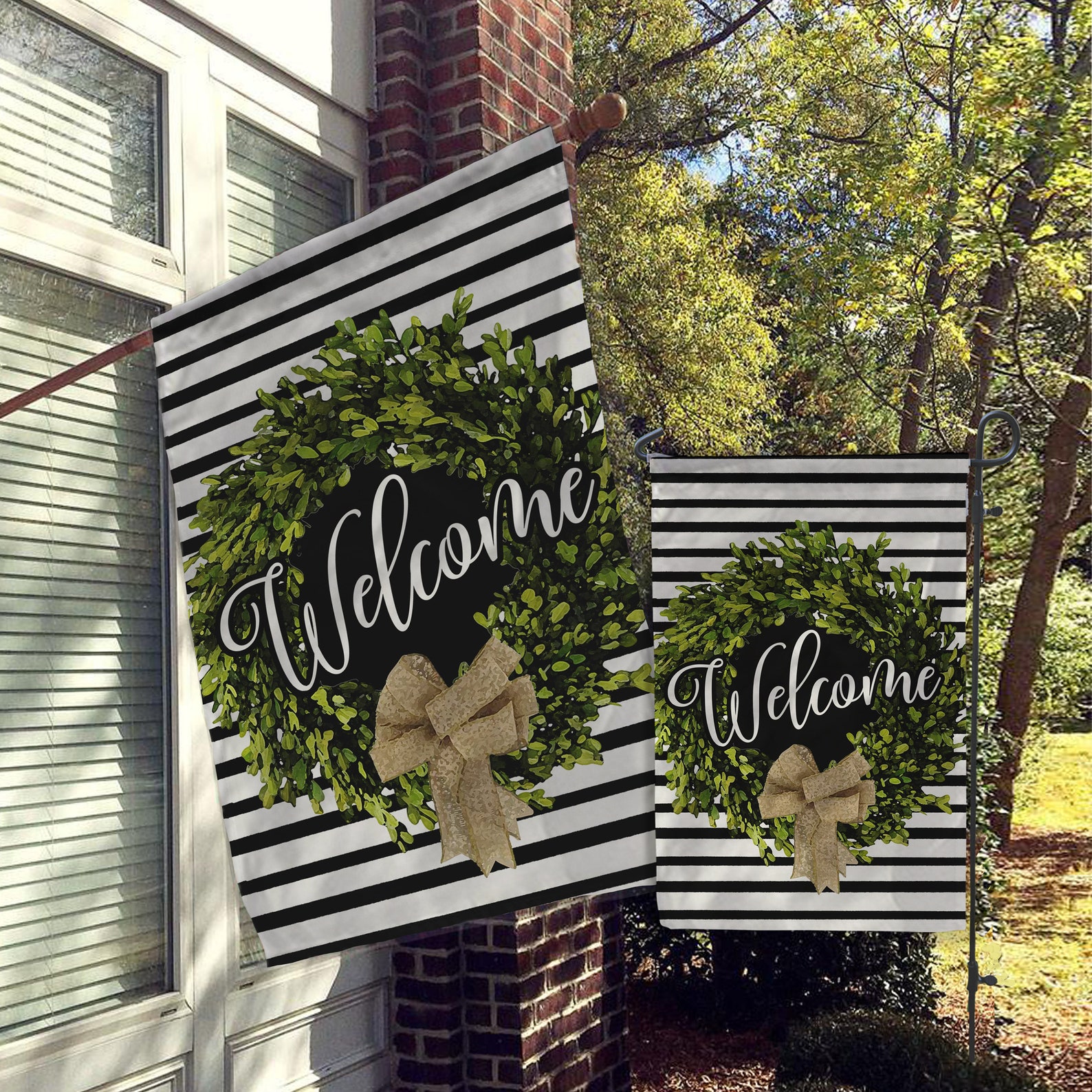 Welcome Garden Flag, House Flag, Garden Flags, Porch Flags, Yard Flags ...