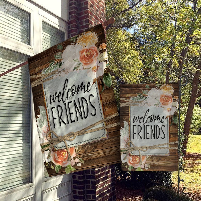 Welcome Flags House Flags Garden Flags Porch Flags Yard - Etsy