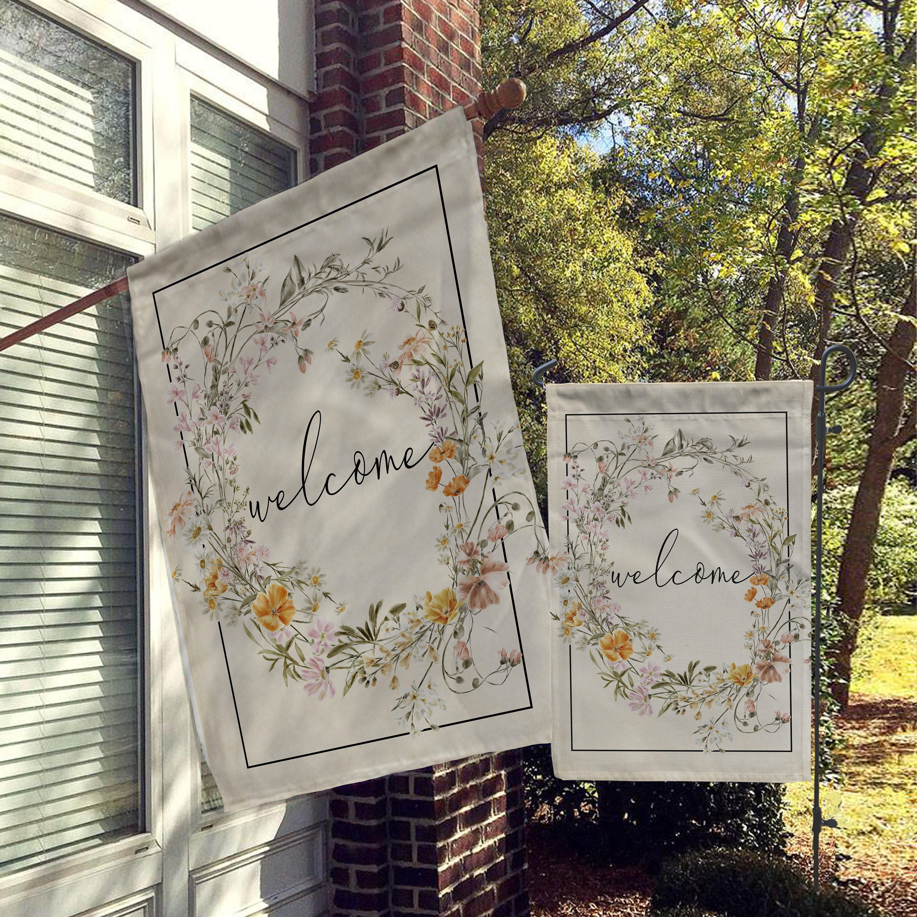 Welcome Garden Flag, House Flag, Garden Flags, Porch Flags, Yard Flags ...