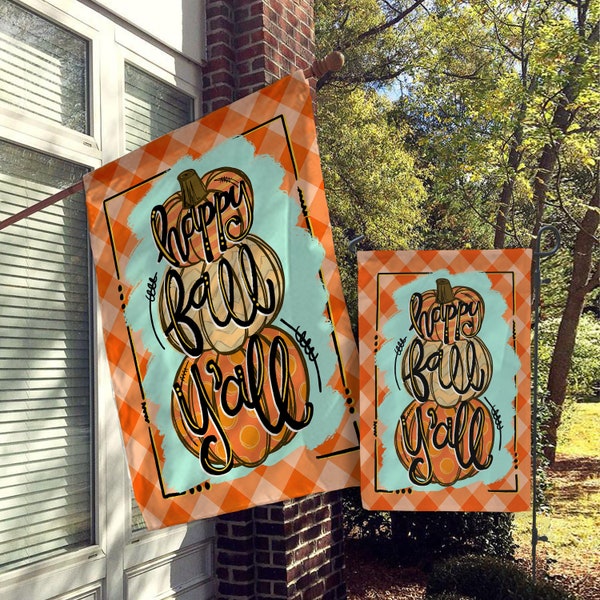 Happy Fall Yall Flag - Etsy