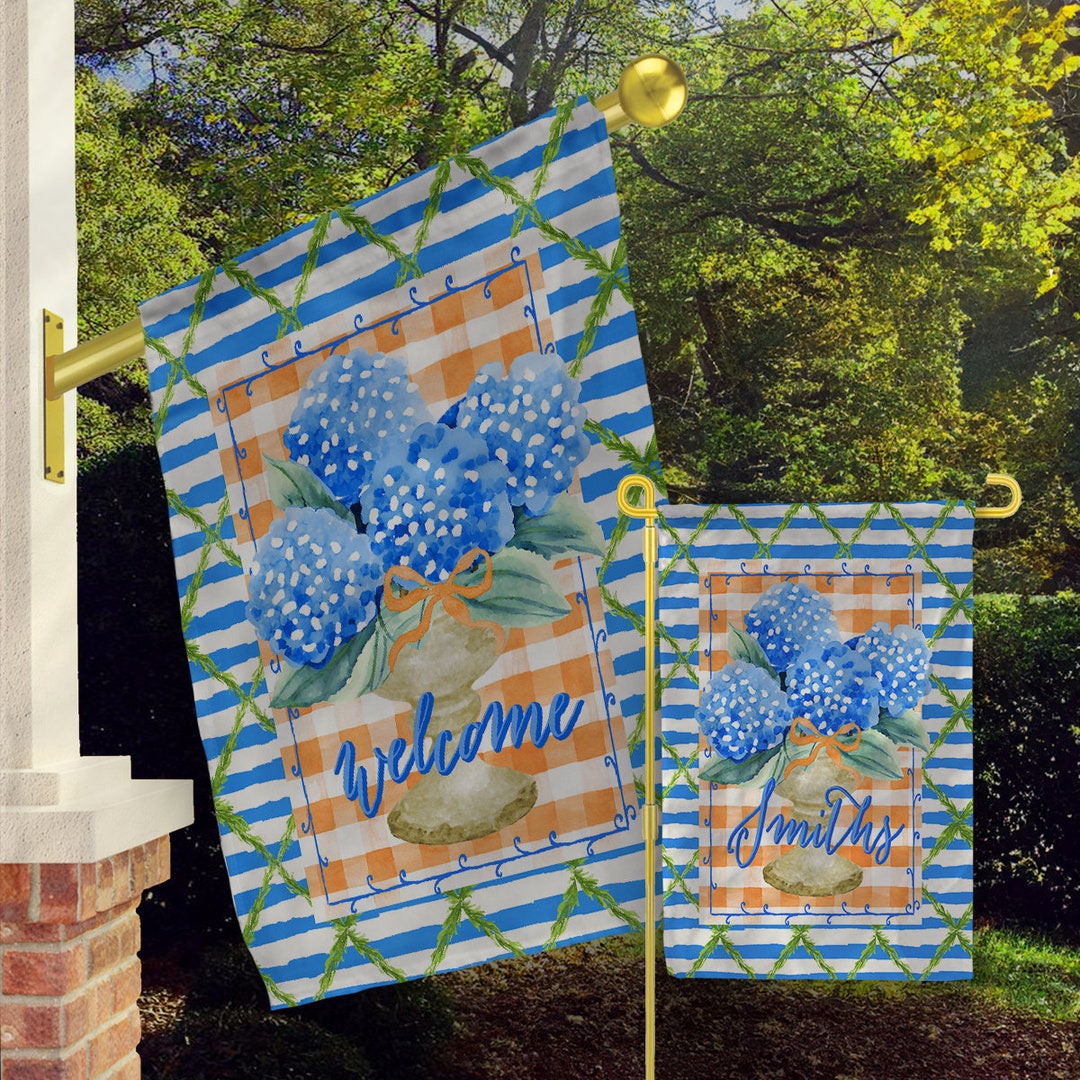 Personalized Flag, Monogram Garden Flags, Custom House Flag, Modern ...