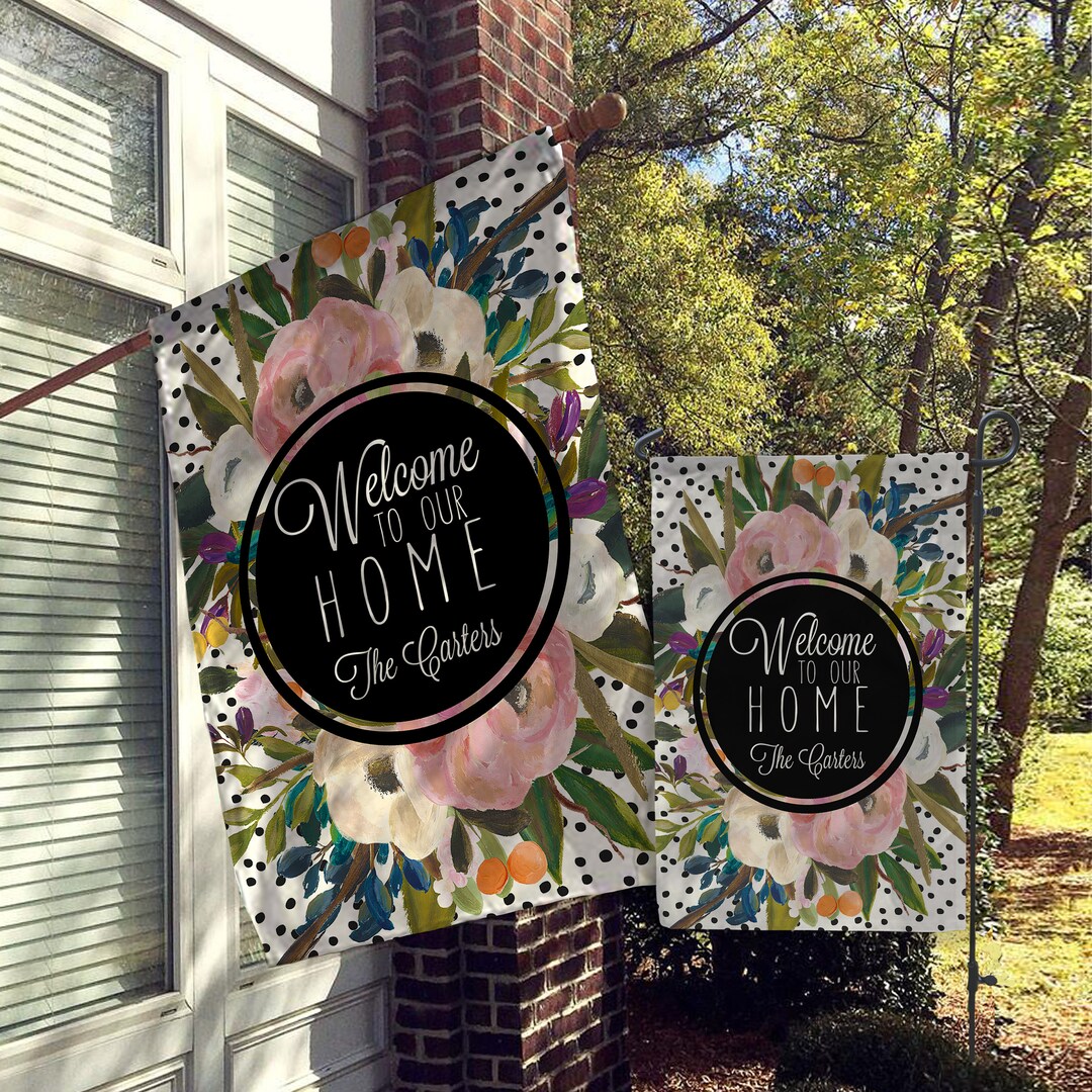 Personalized Garden Flags, Custom Garden Flag, Monogram Flag ...