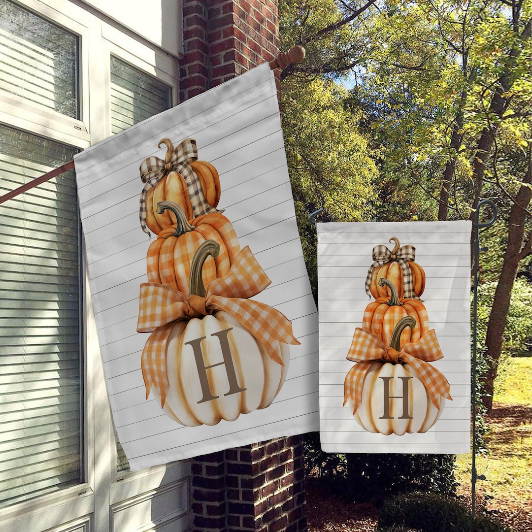 Personalized Flag, Custom Fall Garden & House Flag, Autumn Decor ...