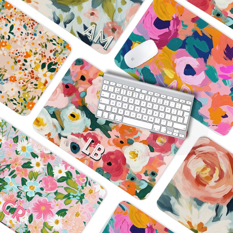 Floral Abstract Desk Mat - Etsy