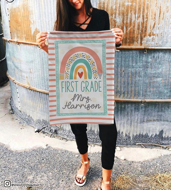 Personalized Teacher Classroom Flags Custom Teacher Classroom - Etsy