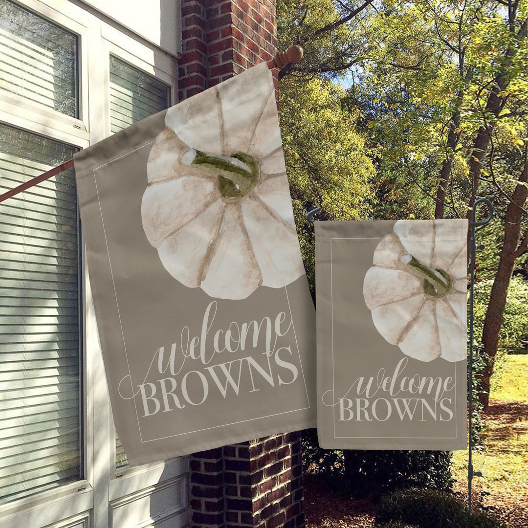 Personalized Fall Flags, House, Garden Flags, Porch, Yard Flags, Fall ...
