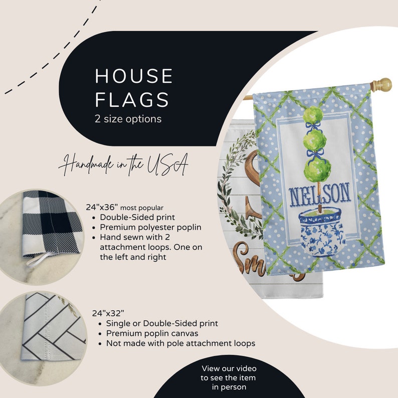 Personalized Flag Monogram Garden Flags Custom House Flag - Etsy