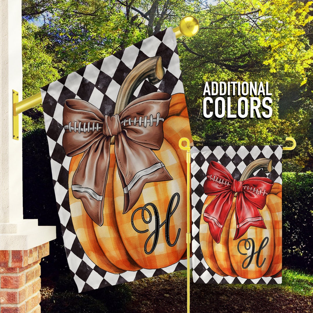 Personalized Fall Flag, Custom Garden & House Flag, Football Lover ...