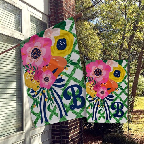 Personalized Flag Monogram Garden Flags Custom House Flag - Etsy