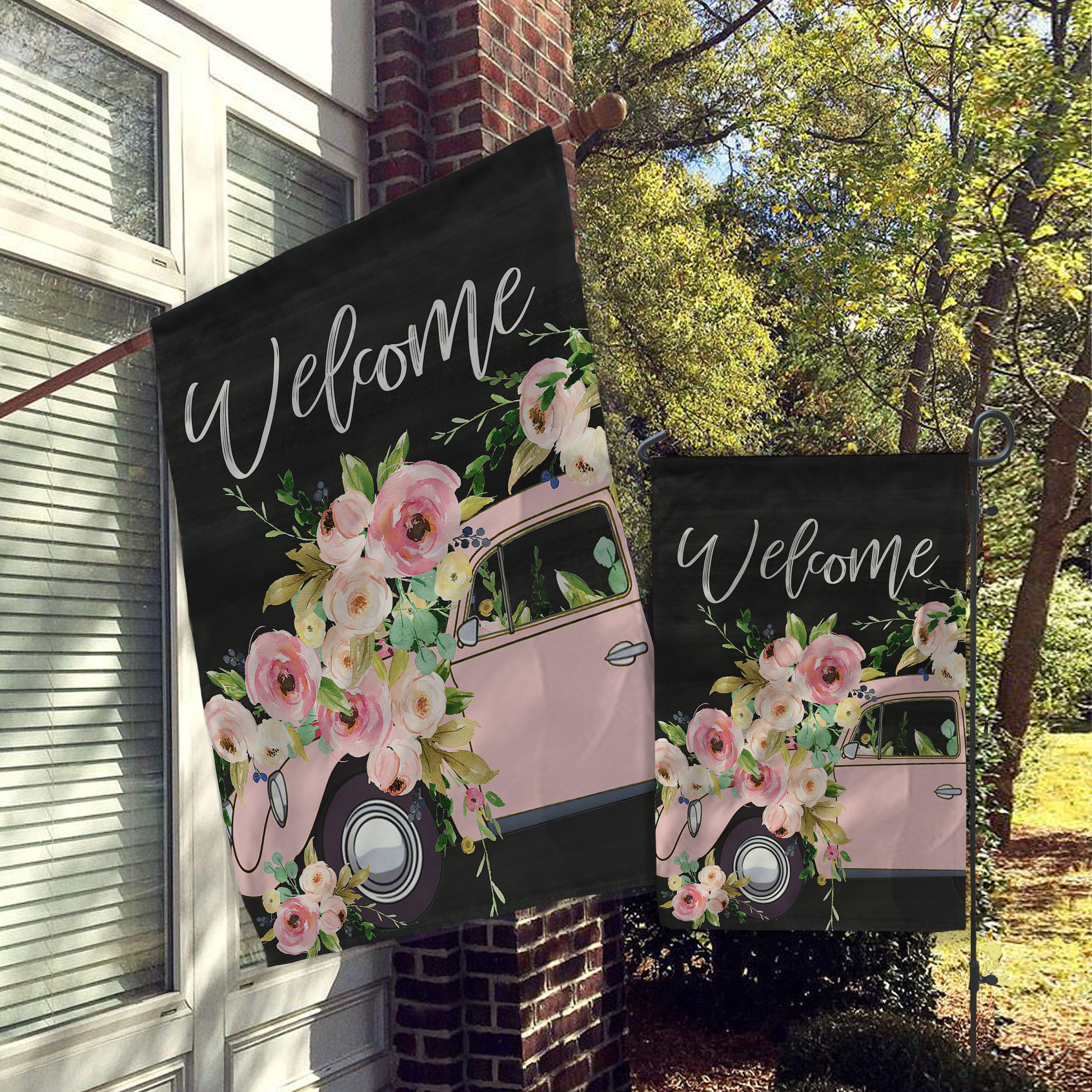 Welcome Flags House Flags Garden Flags Porch Flags Yard - Etsy