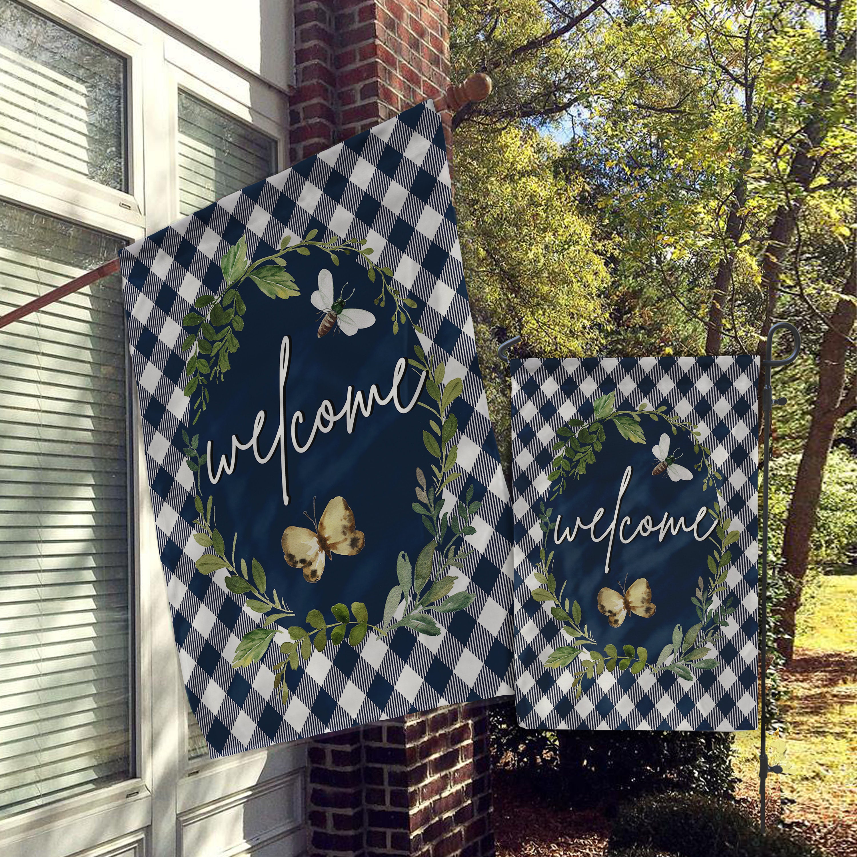 Welcome Flags House Flags Garden Flags Porch Flags Yard - Etsy