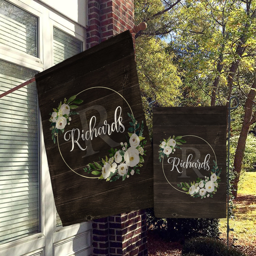 Personalized Garden Flags, Custom Garden Flag, Monogram Flag ...