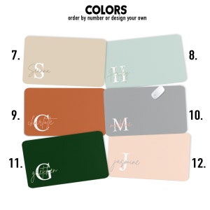 Personalized Initial Name Boho Desk Pad, Personalized Desk Cushion Pad ...