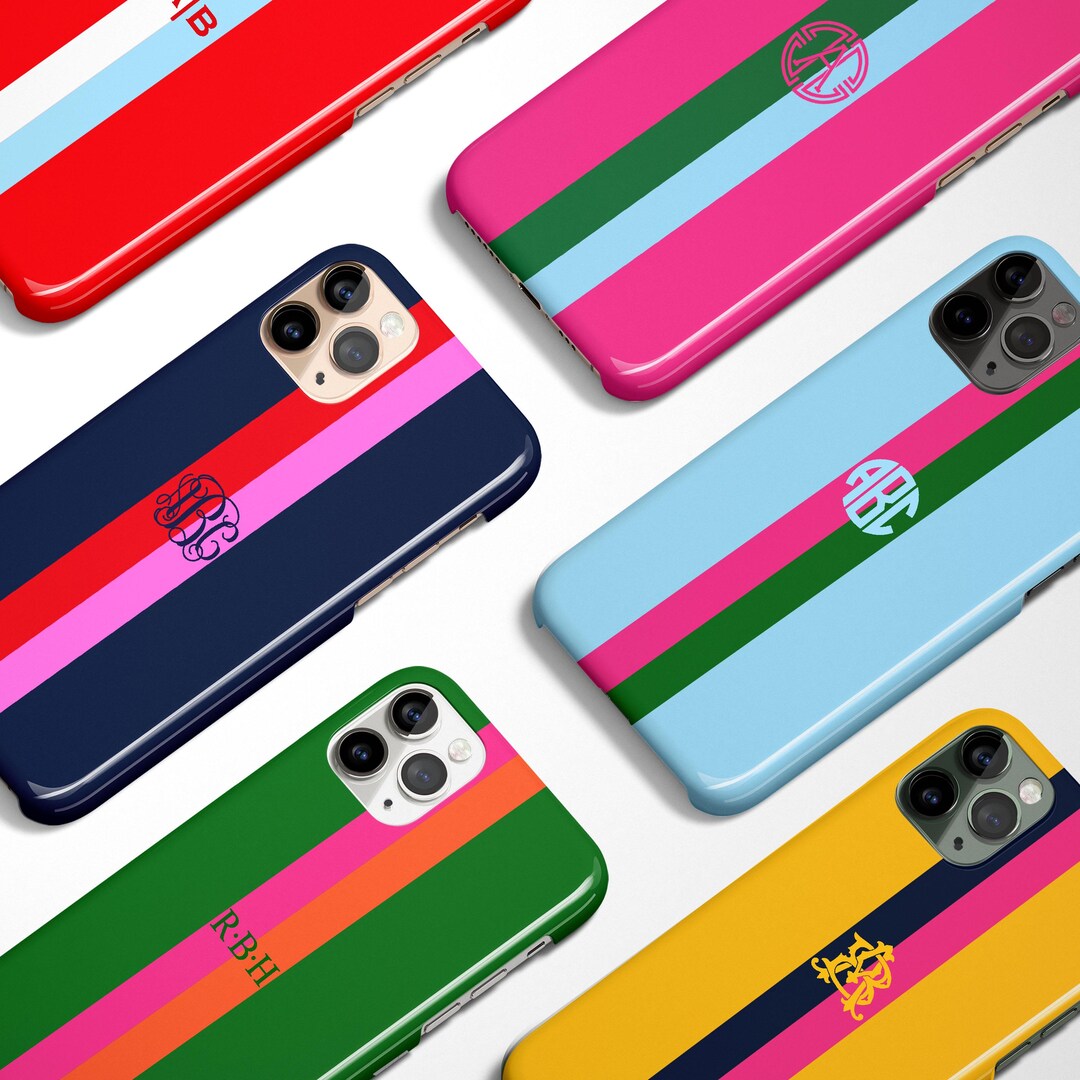 Personalized Monogram Phone Case, Custom Name Case, iPhone 17, 16, 15 ...