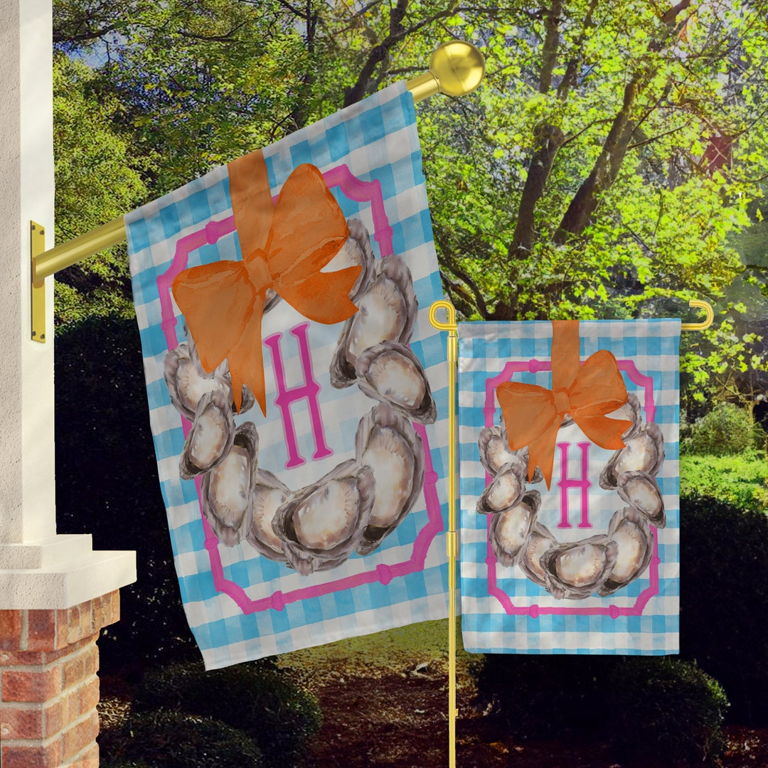 Personalized Flag, Monogram Garden Flags, Custom House Flag, Beach ...