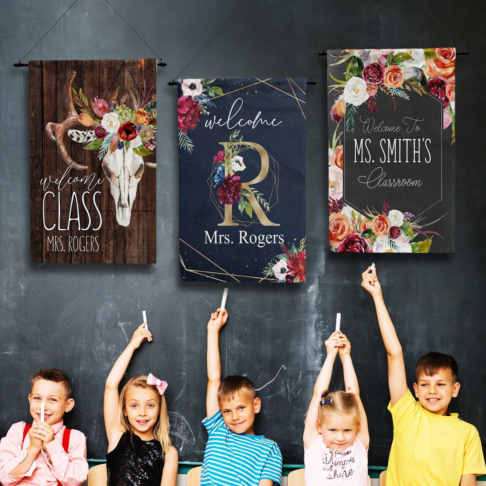 Personalized Teacher Classroom Flags Custom Teacher Classroom - Etsy