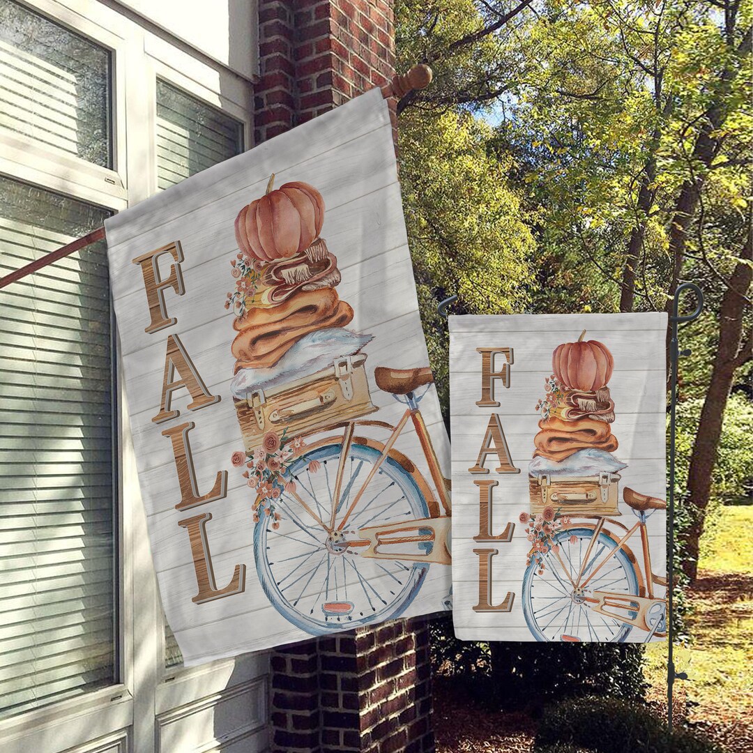 Fall Flag, Welcome Garden Flags, Fall House Flag, Farmhouse Garden ...