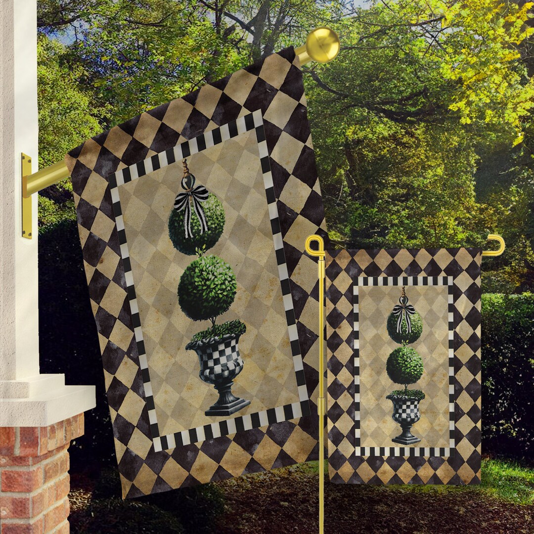 Welcome Flag, Name Initial Garden Flags, Custom House Flag, Monogrammed ...