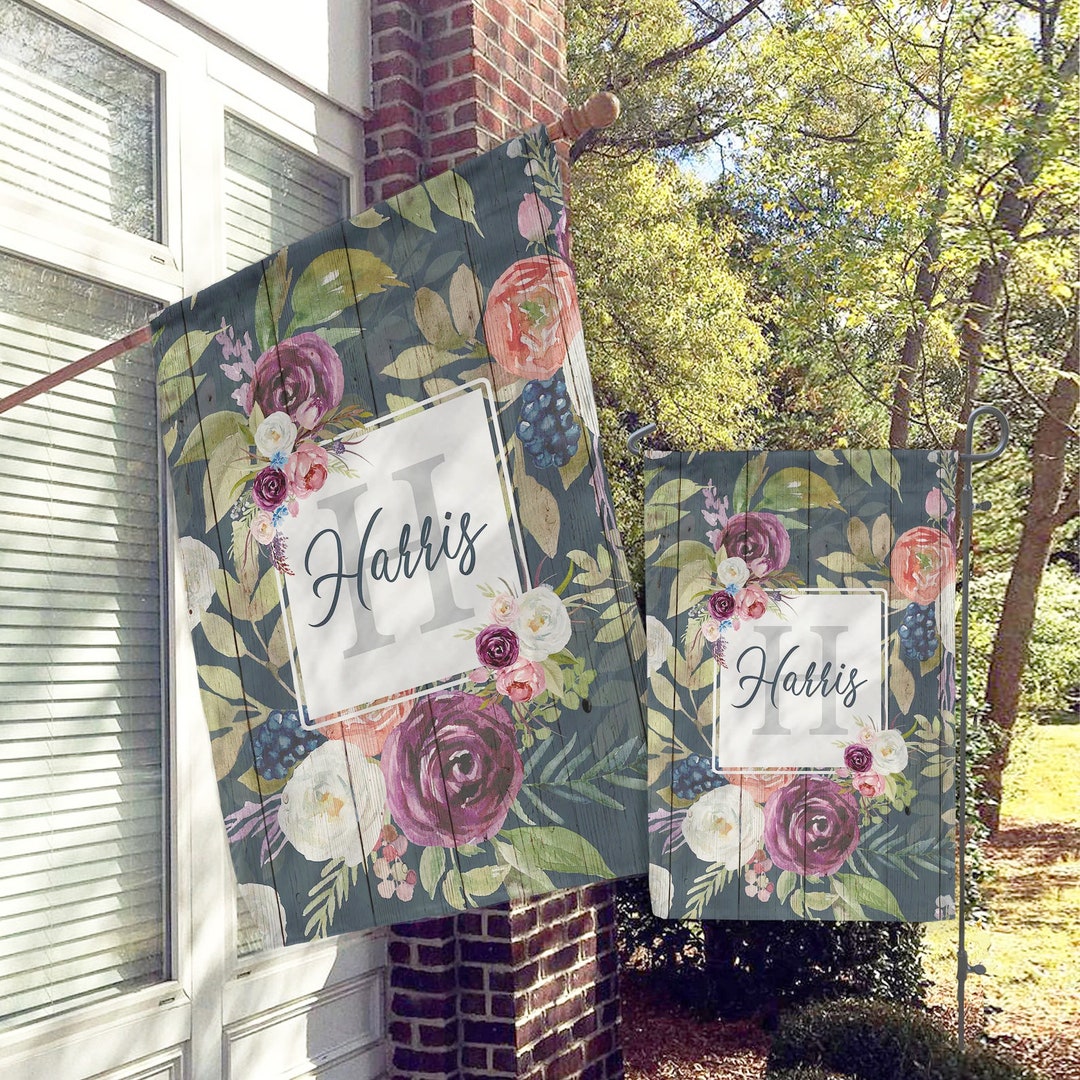 Personalized Flag, Welcome Garden Flags, Welcome House Flag, Summer ...