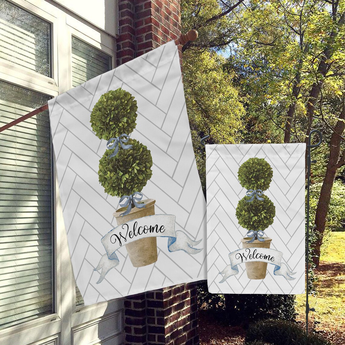 Welcome Flags House Flags Garden Flags Porch Flags Yard - Etsy