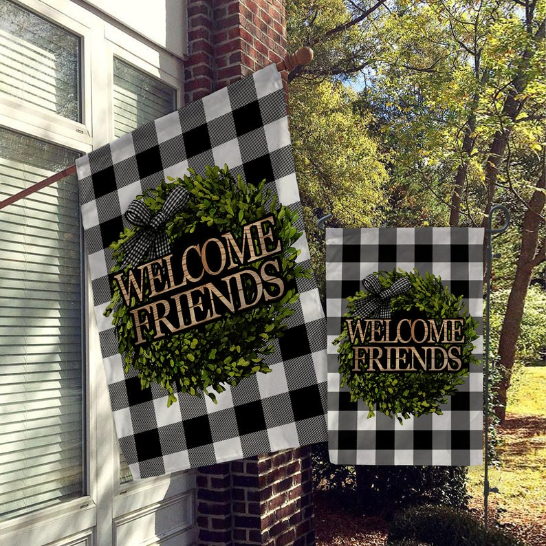 Welcome Flags House Flags Garden Flags Porch Flags Yard | Etsy