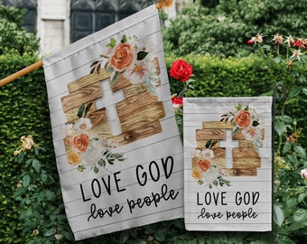 Religious Garden Flag Spiritual Garden Flags Scripture Gift | Etsy