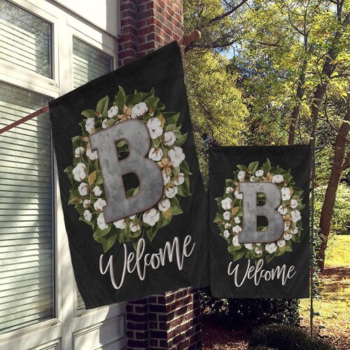 Personalized Flag Monogram Garden Flags Custom House Flag | Etsy