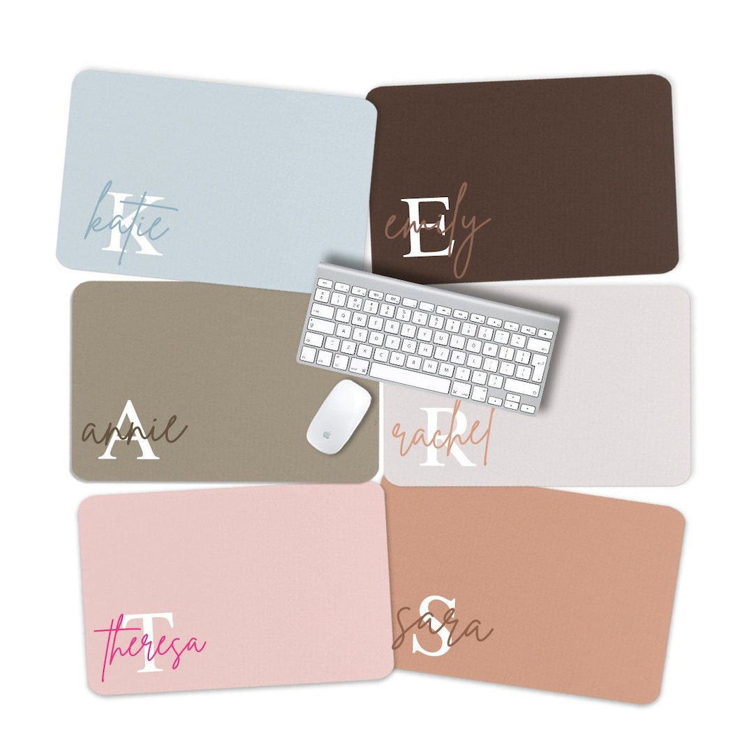 Personalized Initial Name Boho Desk Pad, Personalized Desk Cushion Pad ...