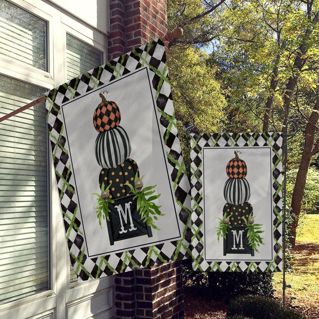 Personalized Flag, Custom Fall Garden & House Flag, Farmhouse Garden ...