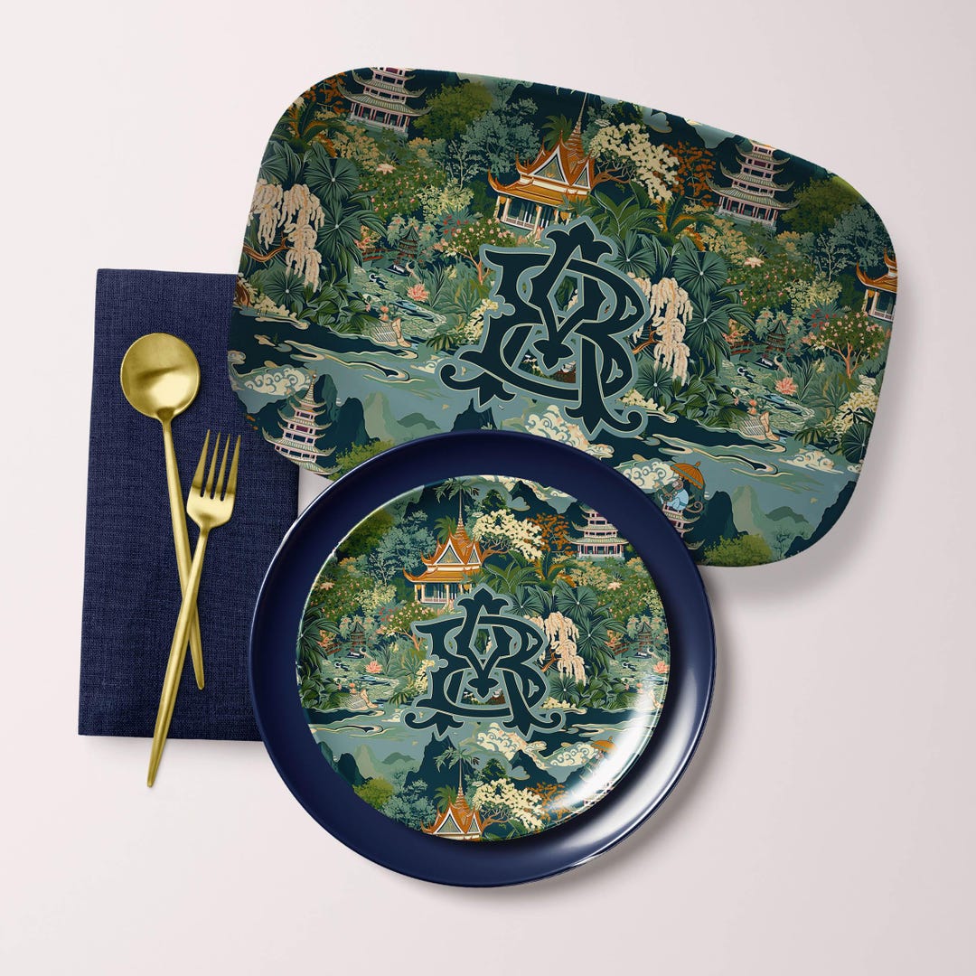 Personalized Platter, Custom Serving Plate, Monogram, Wedding Gift ...