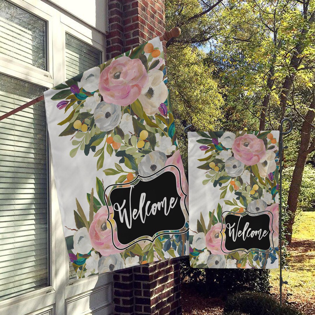 Welcome Garden Flag, House Flag, Garden Flags, Porch Flags, Yard Flags ...