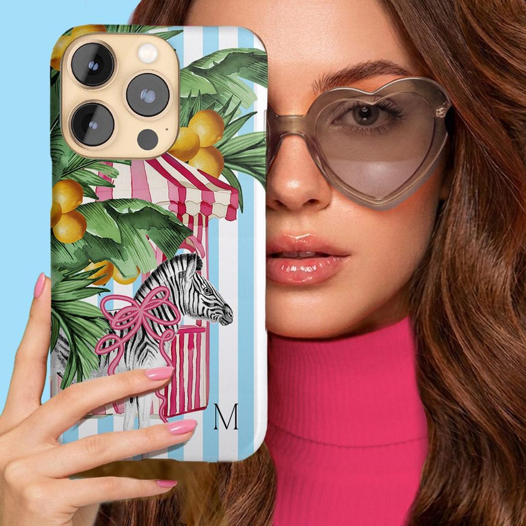 Personalized Initial Phone Case, Custom Name, iPhone 17e, 16, 15, 14,13 ...
