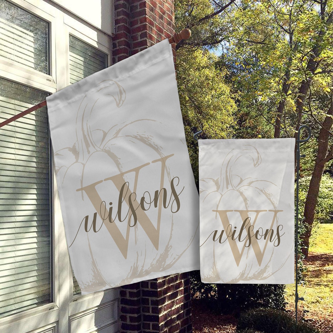 Personalized Fall Flags, House, Garden Flags, Porch, Yard Flags, Fall ...
