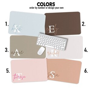 Personalized Initial Name Boho Desk Pad, Personalized Desk Cushion Pad ...