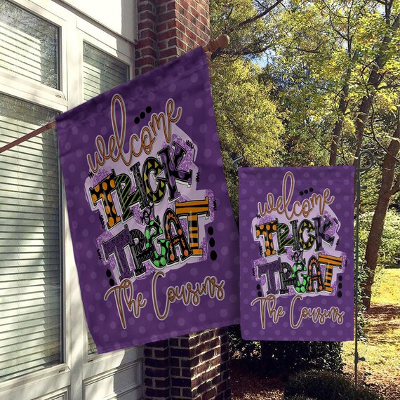 Personalized Welcome Flags House Flags Garden Flags Porch - Etsy