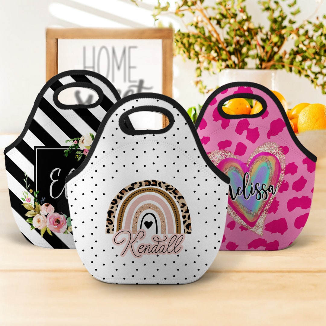 Personalized Lunch Totes, Custom Lunch Box, Monogram Lunch Bag, Custom ...