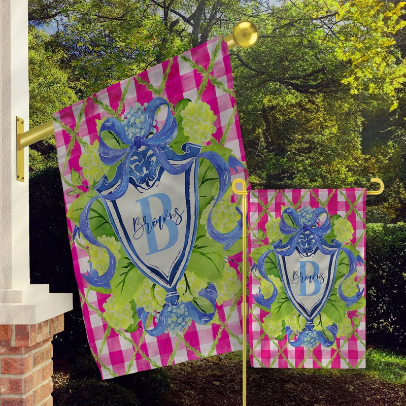 Monogram Garden Flag - Etsy