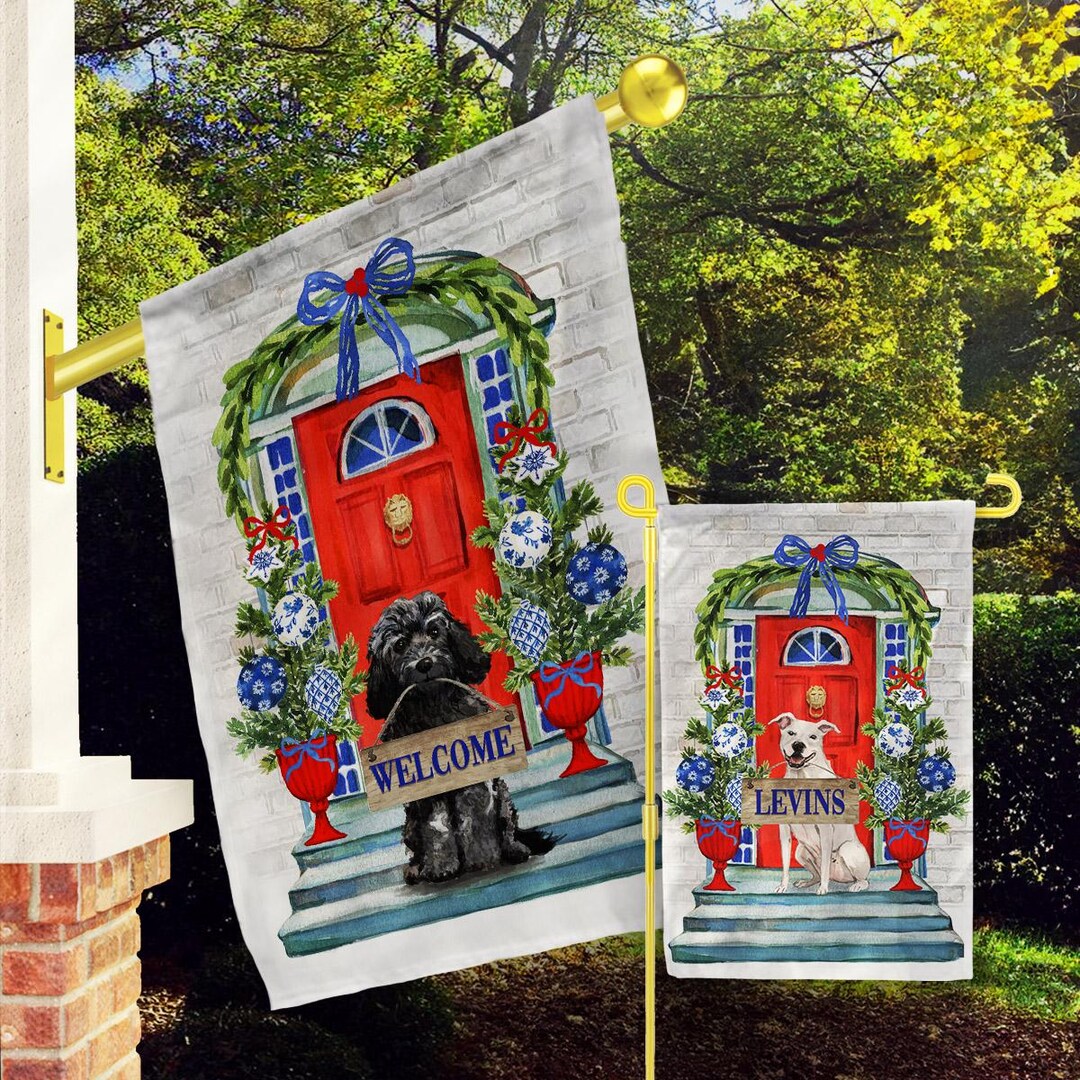 Custom Dog Garden Flag, House Flag, Porch, Personalized Dog, Breed ...