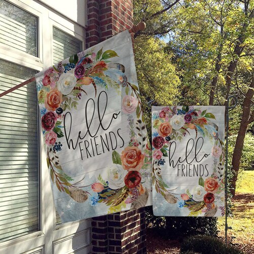 Welcome Flags House Flags Garden Flags Porch Flags Yard Etsy