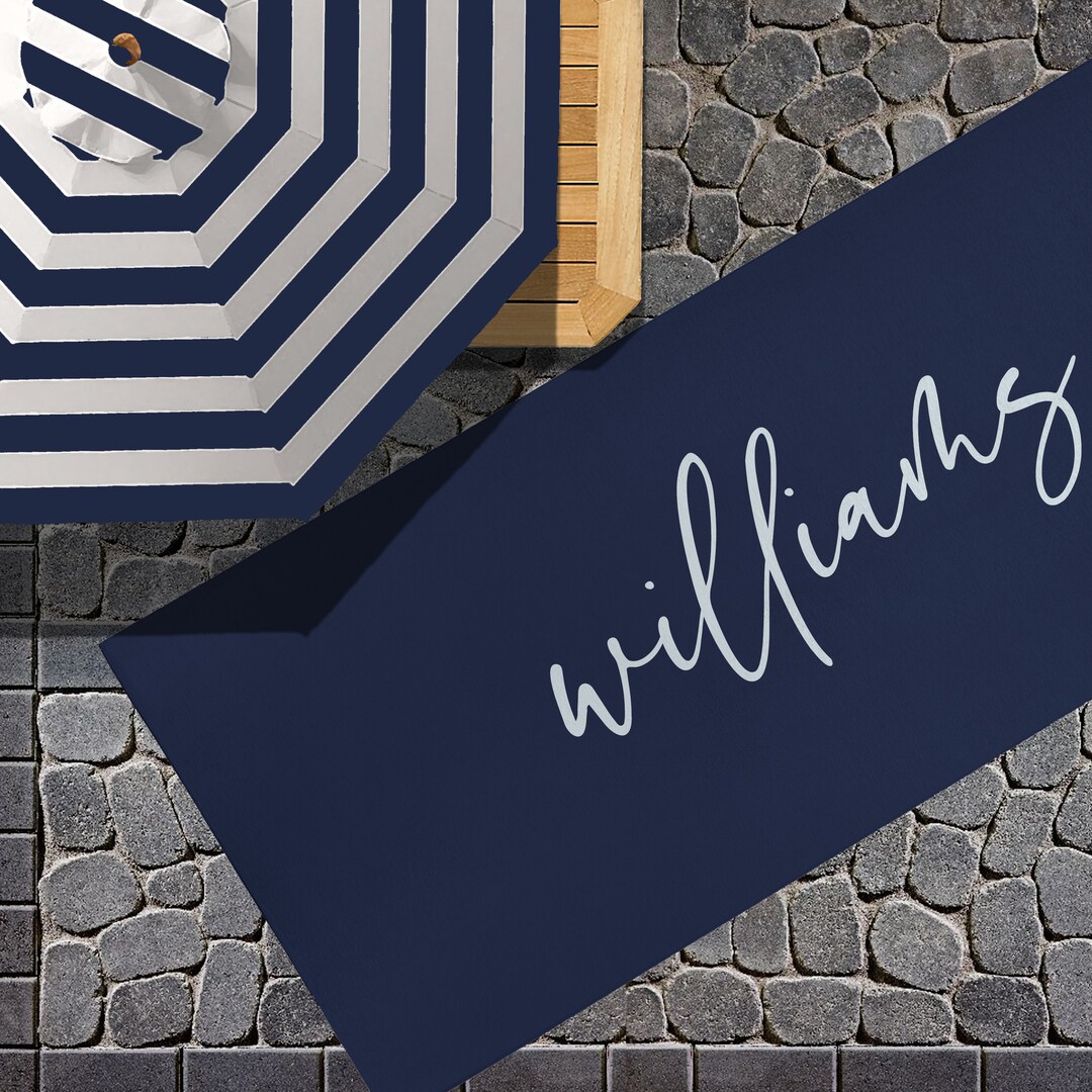 Personalized Outdoor Mat, Custom Outdoor Rug, Pool Runner Mat, Patio ...