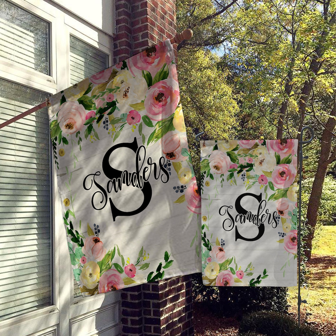 Personalized Garden Flags, Custom Garden Flag, Monogram Flag ...