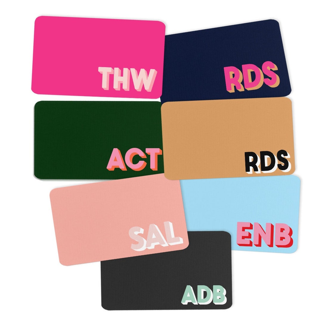 Initial Shadow Desk Pad, Personalized Desk Cushion Pad, Monogram ...