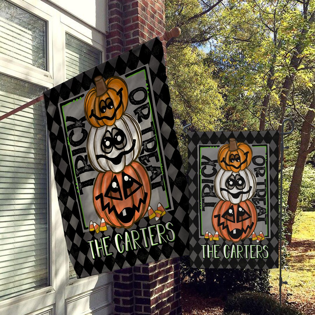 Personalized Fall Flags, House Flags, Garden Flags, Porch Flags, Fall ...