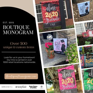 Custom Printed Graduation Table Canvas Sign, Personalized Graduate ...