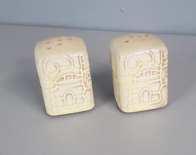 Frankoma Pottery Mayan Aztec Salt and Pepper Shakers - Etsy
