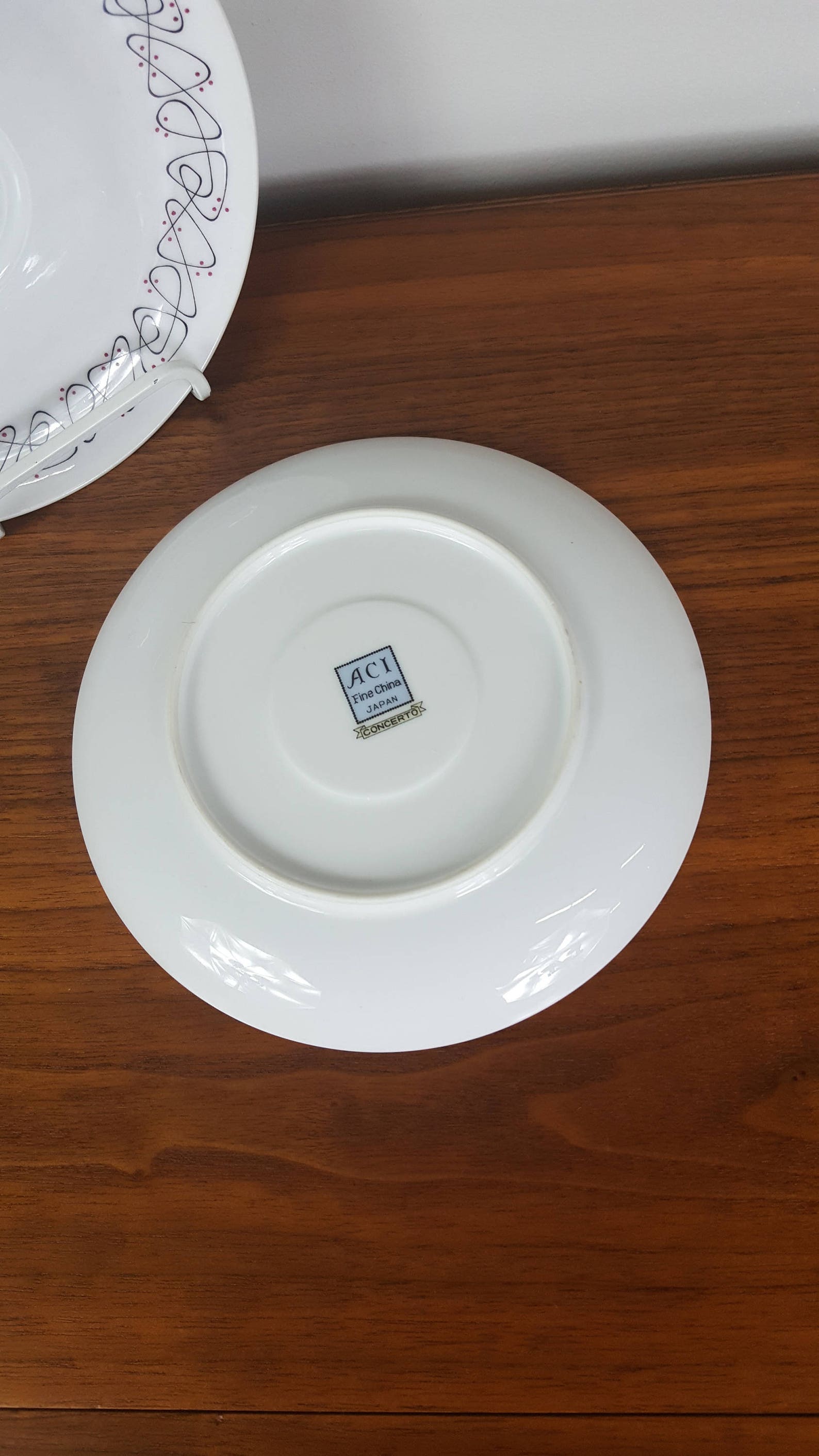 Set of 2 Atomic Print ACI Japan Concerto Saucer Plates - Etsy