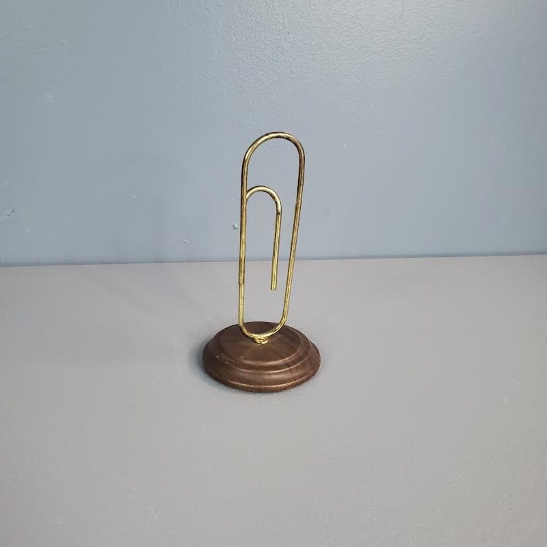 Vintage Paper Clip Letter Holder - Etsy